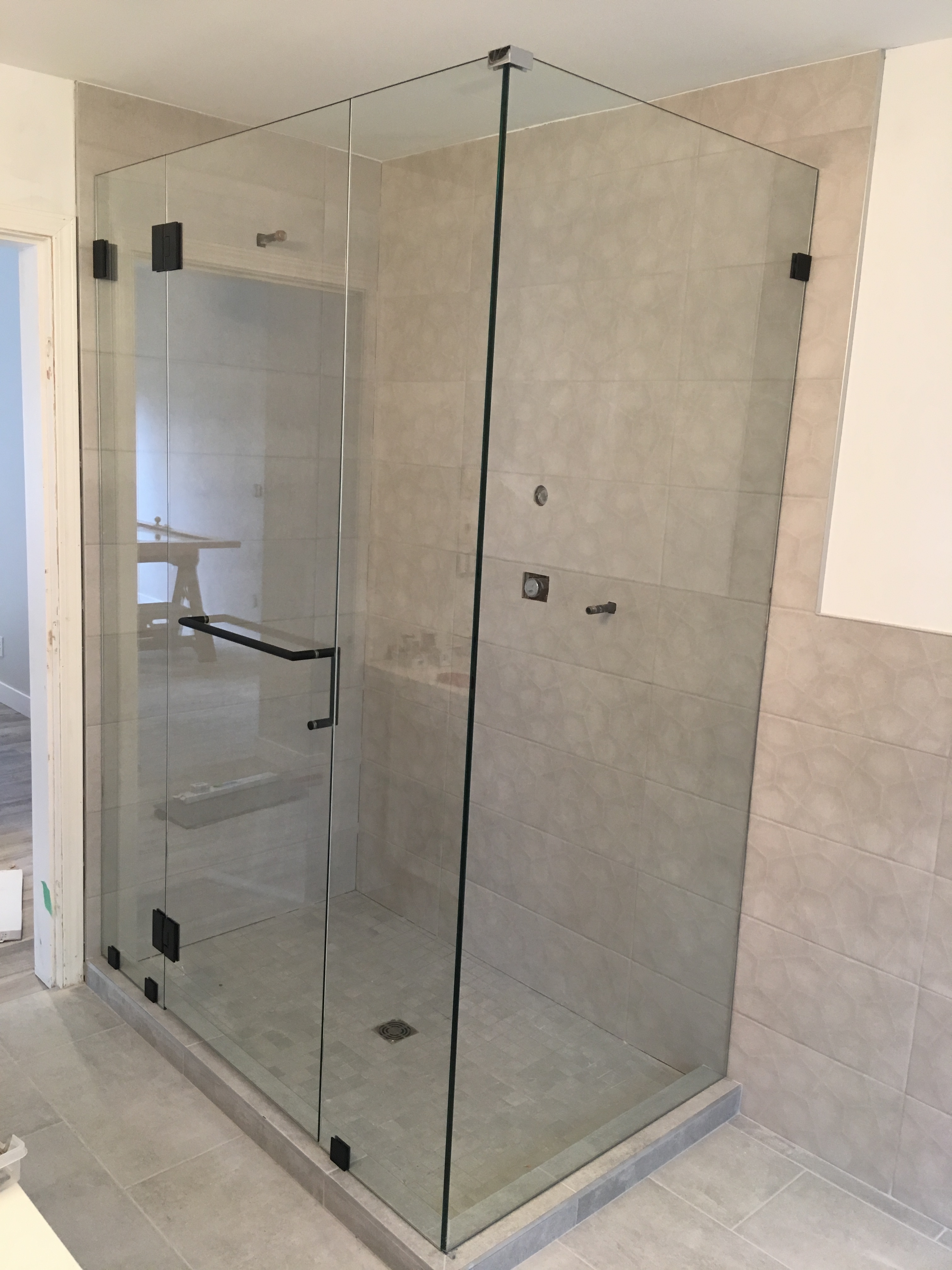 Matter Black Shower Door Altoglass Framed And Frameless Shower